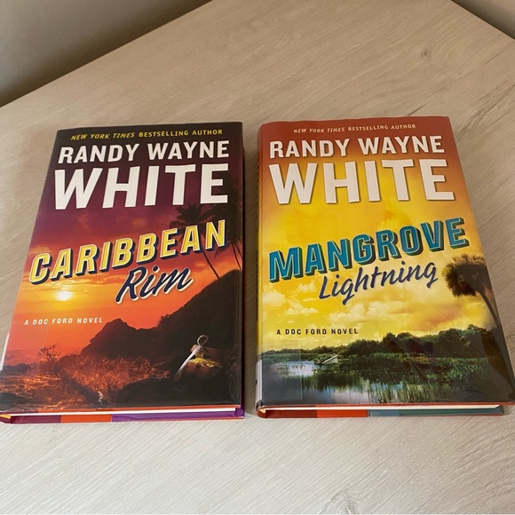 Penguin Books | Office | Lot Of 2 Randy Wayne White Doc Ford Hardcovers ...